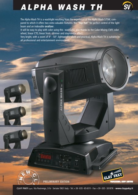 Alpha Wash 575 TH - Clay Paky