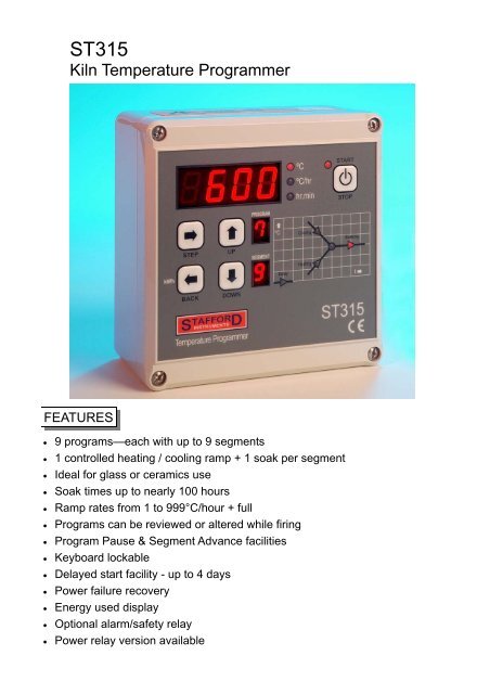 Kiln Temperature Programmer - Stanton Kilns