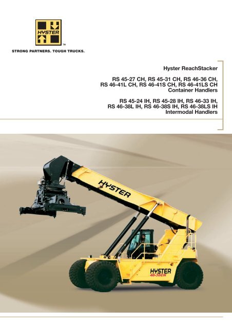 Hyster ReachStacker RS 45-27 CH, RS 45-31 CH, RS ... - Targonca