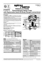 TD42L and TD42H Thermodynamic Steam Traps - Spirax Sarco