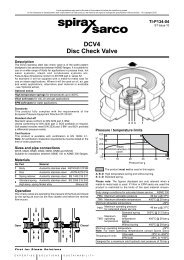 DCV2 and DCV3 Disc Check Valve - Spirax Sarco