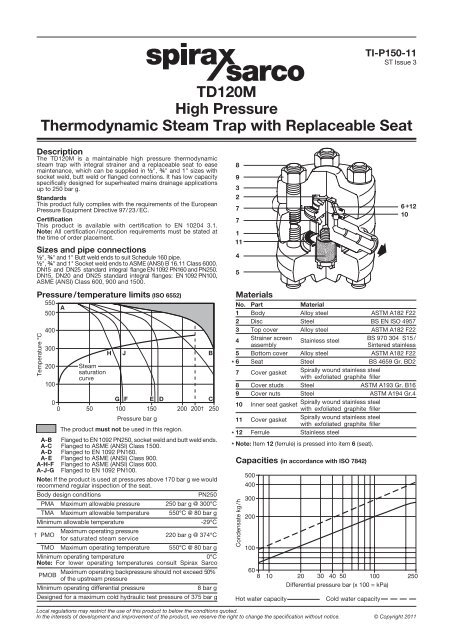 Spirax Sarco High Capacity Steam Trap Dimensions - Infoupdate.org