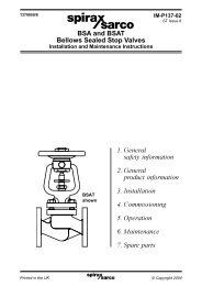 SafeBloc Double Block and Bleed Bellows Sealed Stop - Spirax Sarco