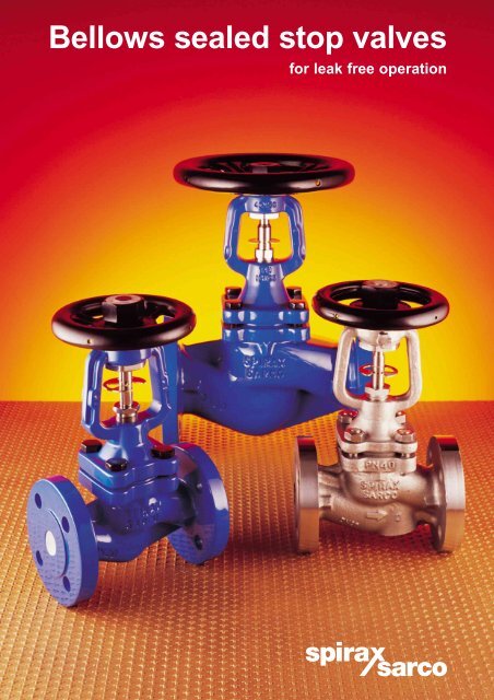 Bellows Sealed Stop Valves for Leak Free Operation - Filter