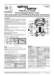 TD42S2 Thermodynamic Steam Traps - Spirax Sarco