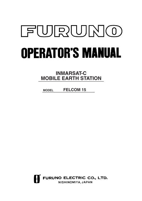 INMARSAT-C MOBILE EARTH STATION - Furuno