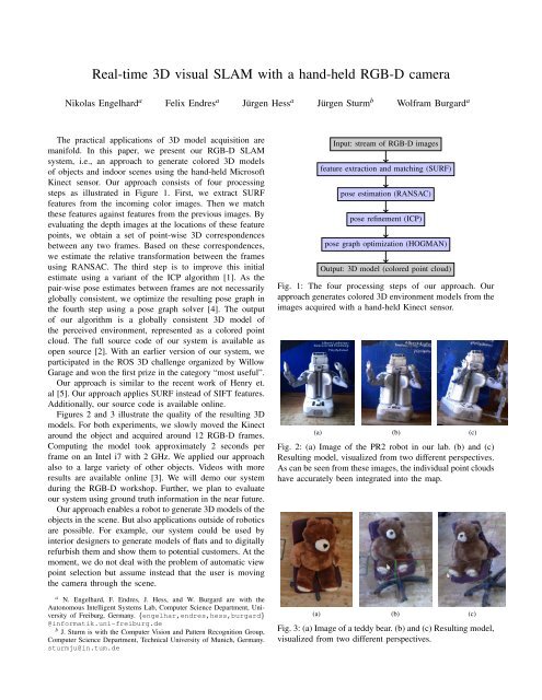 Real-time 3D visual SLAM with a hand-held RGB-D camera