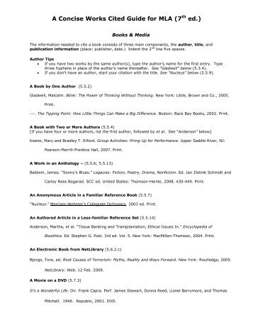 😊 Works cited movie. MLA Sample Works Cited Page // Purdue Writing Lab ...