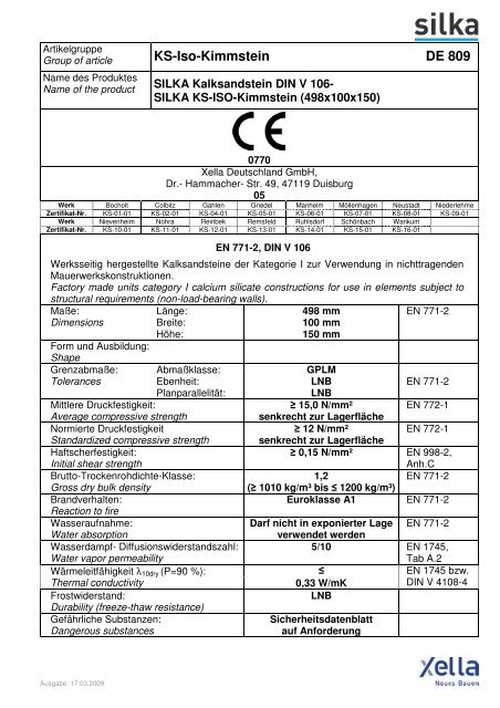 KS-Iso-Kimmstein DE 809 - Ytong
