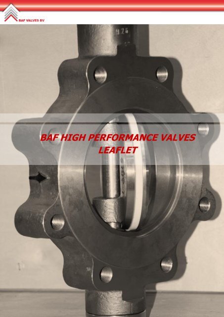 BAF HIGH PERFORMANCE VALVES LEAFLET