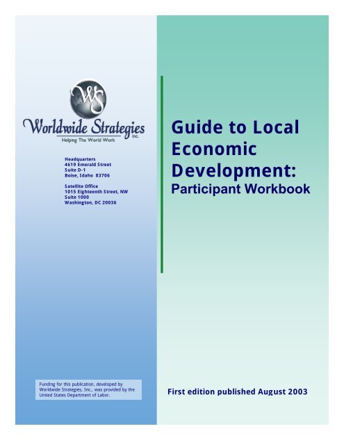 Guide to Local Economic Development, Part 1 - Gary Hansen