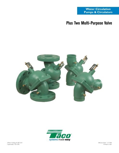 Plus Two Multi-Purpose Valve - Taco-Hvac