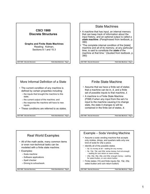 State Machines Finite State Machine Real World Examples - Etsu