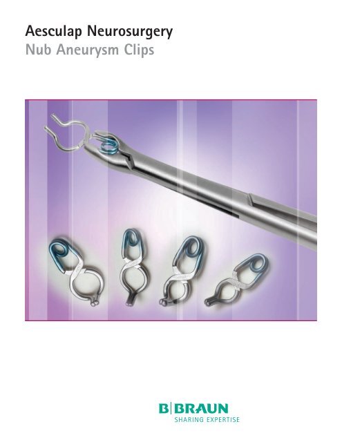 Aesculap Neurosurgery Nub Aneurysm Clips