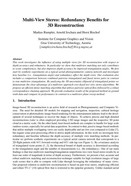 Multi-View Stereo: Redundancy Benefits for 3D Reconstruction