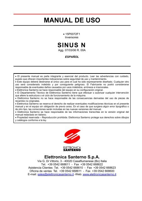 sinus n - Santerno