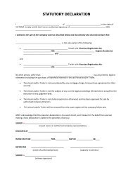 STATUTORY DECLARATION - EPA Victoria