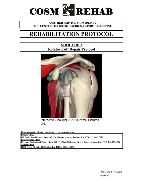 Rotator Cuff Repair Protocol 2008.pdf - COSM REHAB - PACOSM