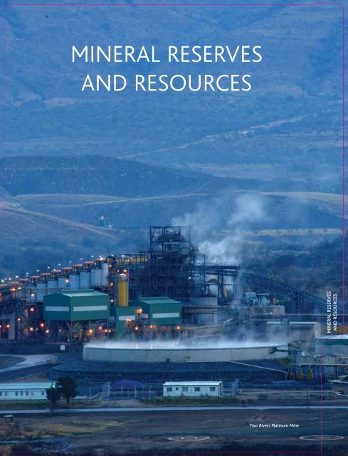 MINERAL RESERVES AND RESOURCES - ARM