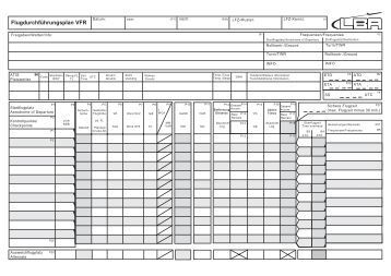 Flugdurchführungsplan VFR - LSZE