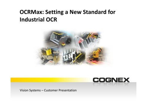 OCRMax - COGNEX - Bci GmbH