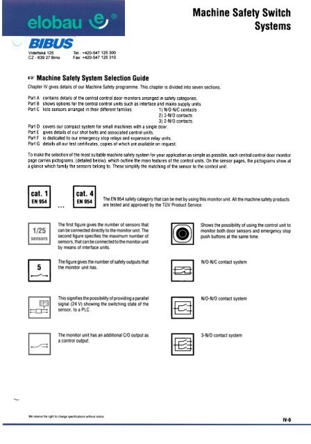 Machine Safety Switch Systems