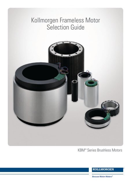 Kollmorgen Frameless Motor Selection Guide - MACCON GmbH