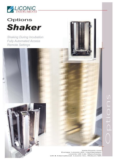 Shaker Flyer - LiCONiC Instruments