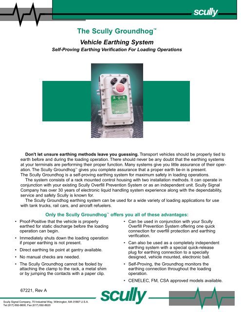 The Scully Groundhogâ ¢ - Acme Fluid Handling