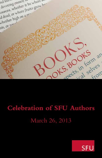 booklet - SFU Library - Simon Fraser University