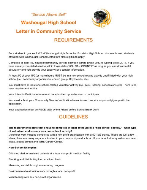 School Volunteer Letter