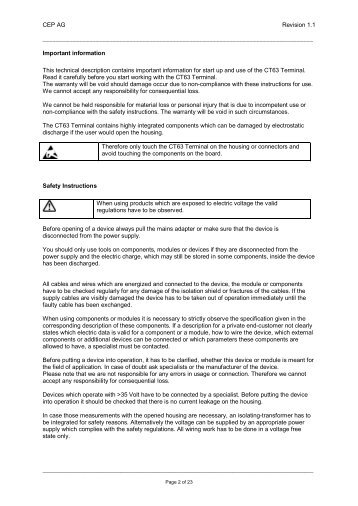 Technical Description Format