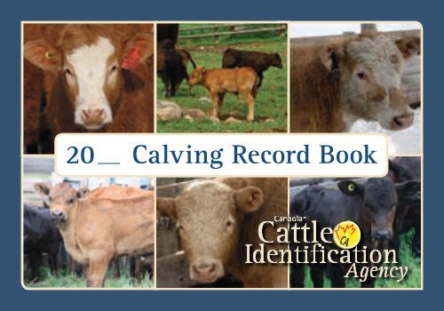 Calving Record Book - Canadian Cattle Identification Agency