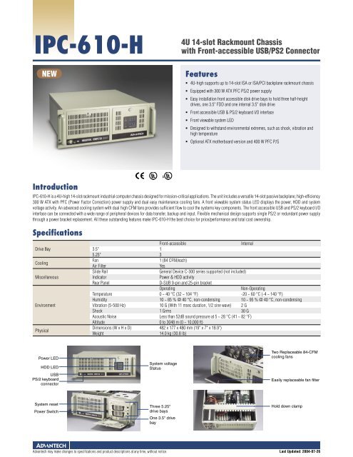610-H Series Datasheet