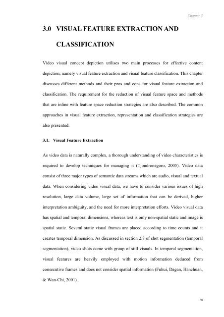 3.0 visual feature extraction and classification - DSpace@UM