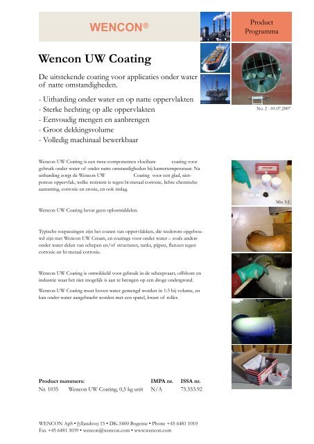 Wencon UW Coating - Repair Management Nederland BV
