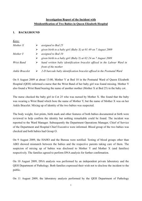 Investigation Report of the Incident with Misidentification of Two ...