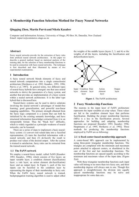 A Membership Function Selection Method For Fuzzy Neural Secml