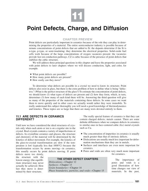 Point Defects, Charge, and Diffusion
