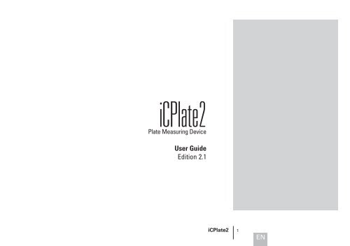 iCPlate2 User Guide - X-Rite