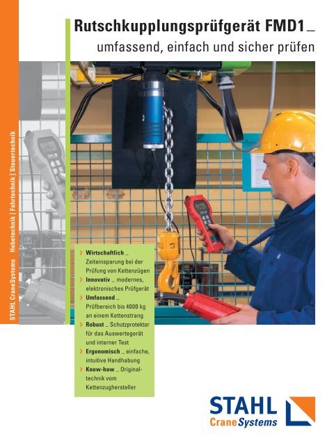 Rutschkupplungsprüfgerät FMD1 _ - STAHL CraneSystems GmbH