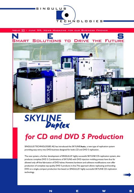 Production with New In - Singulus Technologies AG