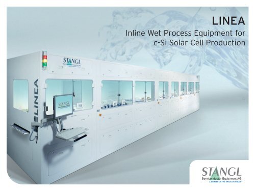 Inline Wet Process Equipment for c-Si Solar - Singulus Technologies ...