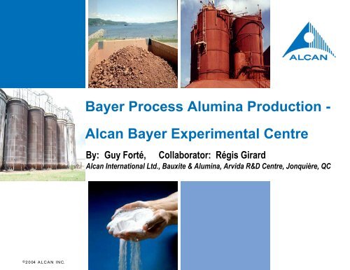 Plenary 2 Bayer Process Alumina Production - MetSoc