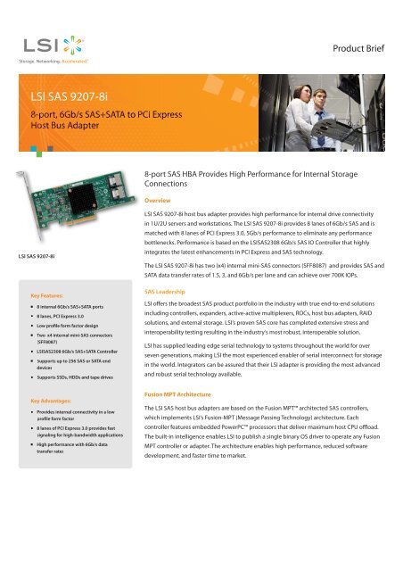 LSI-SAS-9207-8i Datasheet (PDF)