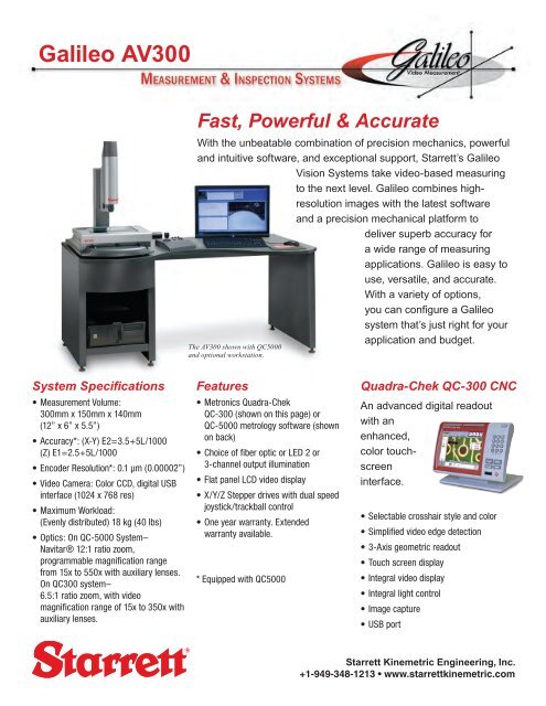 Galileo AV300 - Starrett