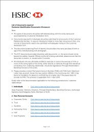 KYC - SELF DECLARATION - HSBC