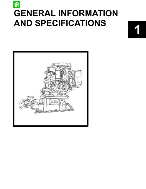 GENERAL INFORMATION AND SPECIFICATIONS