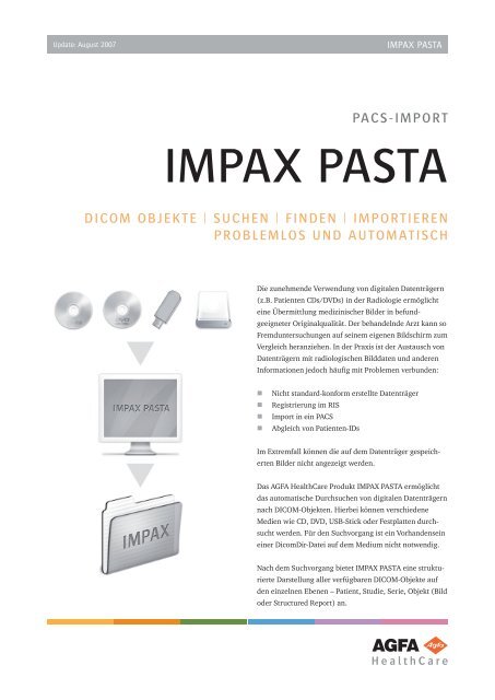 impax pasta - Agfa HealthCare