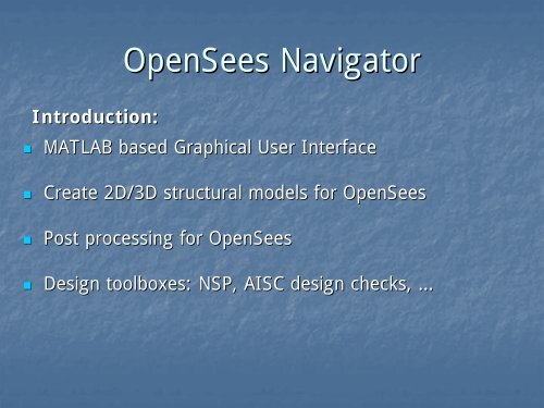 OpenSees